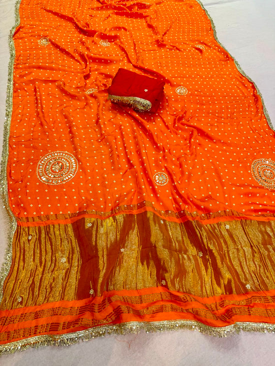 Latest Modal Silk Saree With Handwork – Krishna Saree